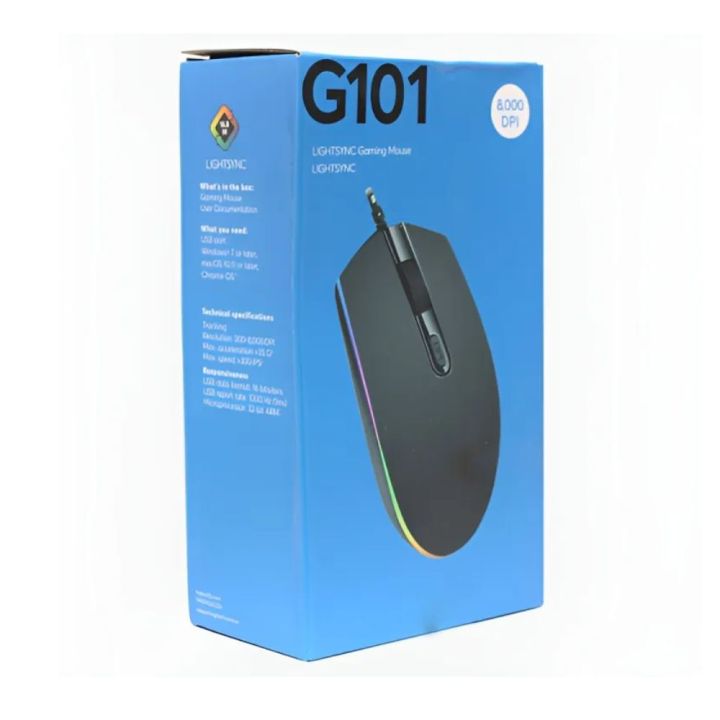 Logiitech G101 Gaming Mouse 8000 DPI | Daraz.com.np