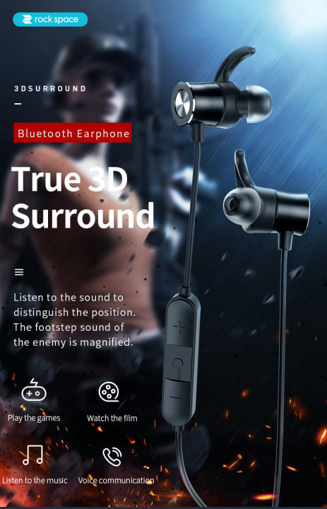 Rock Space Mulody Bluetooth Earbuds With 3D Surround | Daraz.com.np