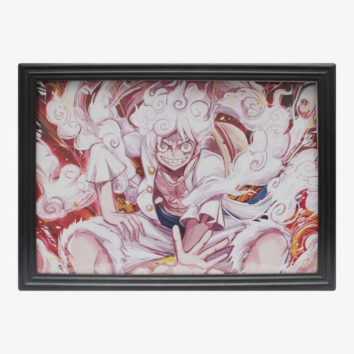 Black Frame Red Luffy Design Poster Frame A3 Size 11.7x16.5inch | Daraz ...