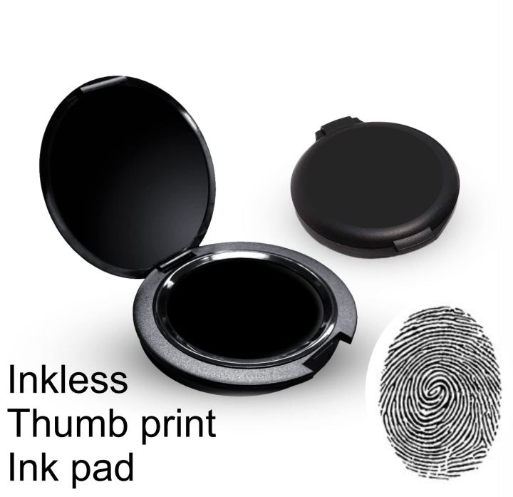 Inkless Thumb print ink pad for Notary Supplies, Identification ...