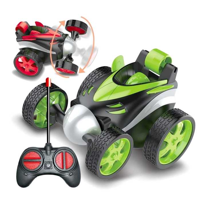 Remote Control Stunt Car With Lights, Rechargeable Battery, USB Cable ...