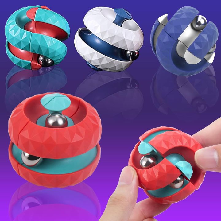 Toy Sensory Children ADHD Autism Ball Stress Relief Cube Orbit Bead ...