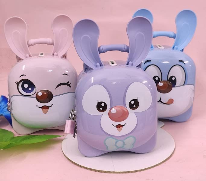 Cute Bunny Coin Bank for Kids – Cartoon Animal Piggy Bank (Model S-262 ...