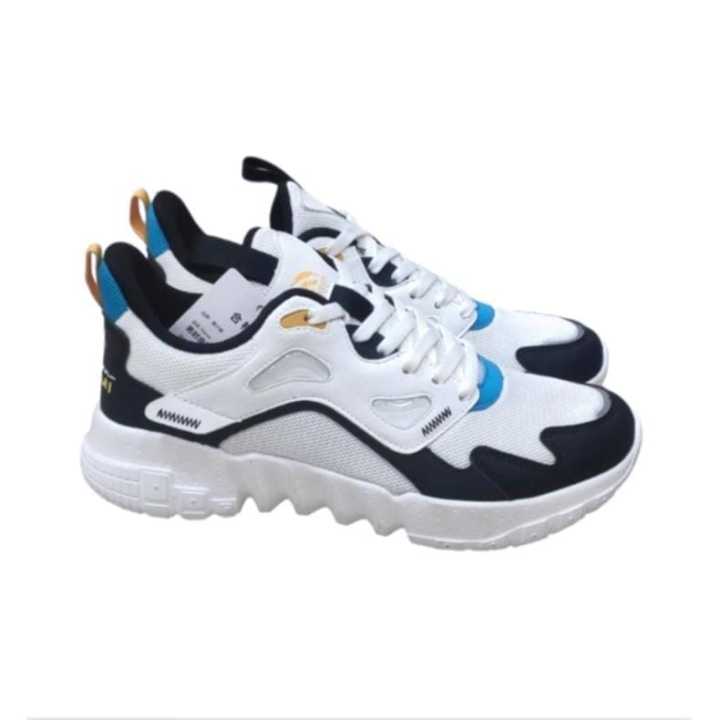 Yearcon White Mix Solid Design Laceup PU Sports Shoes For Men (5235 ...