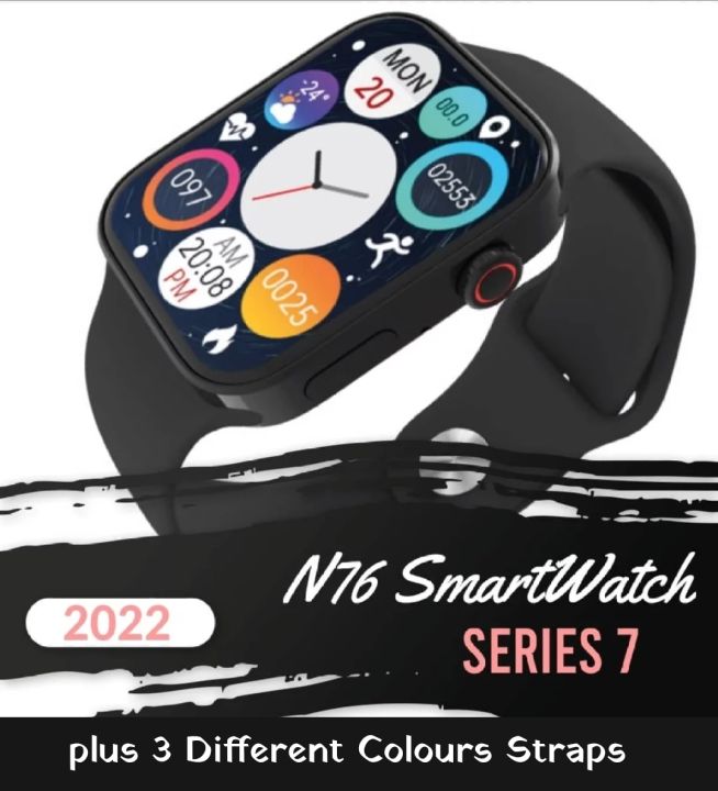 N76 Smartwatch Watch With 3 Straps | Daraz.com.np
