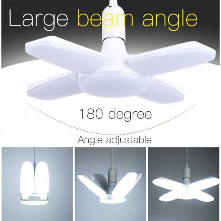 4 Fan Blade Foldable LED Bulb Ceiling Light with Bright Light | Daraz ...