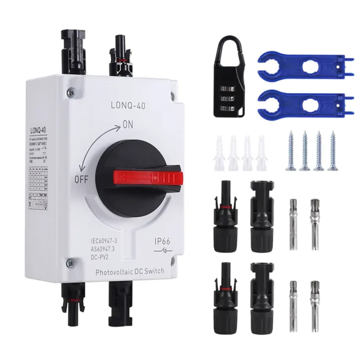 1200V DC 32A 4P Solar Combiner Box Waterproof Insulated Switch ...