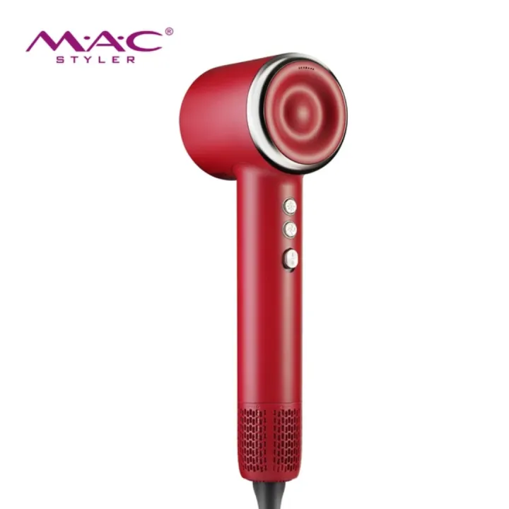 MAC Styler MC-6609 Professional Hair Dryer, 1600W Brushless BLDC Motor ...