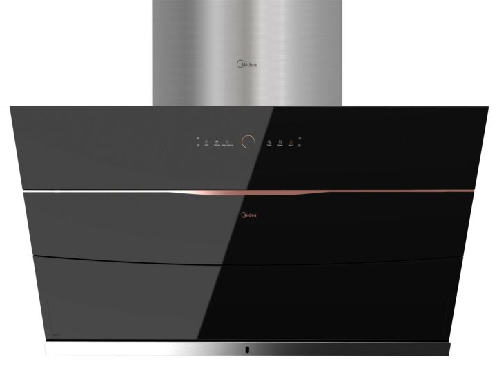 Midea Chimney( CWX-240-B68) Gesture, Touch control With Steam Auto ...