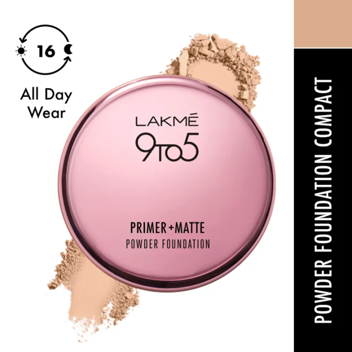 Lakme 9 to 5 Primer + Matte Powder Foundation Compact - 9gm | Daraz.com.np