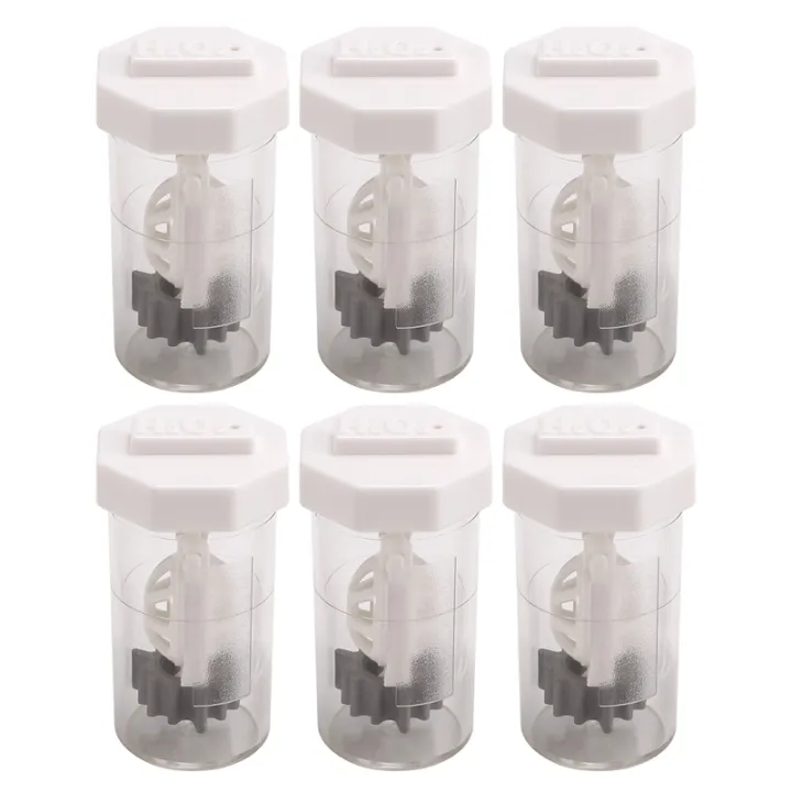 6 Pieces Portable Hydrogen Peroxide Contact Lens Case Cleaner, Eye ...