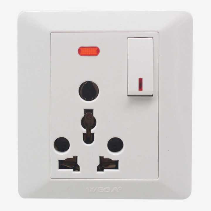 White Color Electric Wall Socket | Daraz.com.np