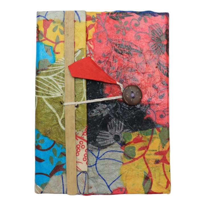 Floral Design Hand Made Paper Diary 16 X 11 Cm | Daraz.com.np