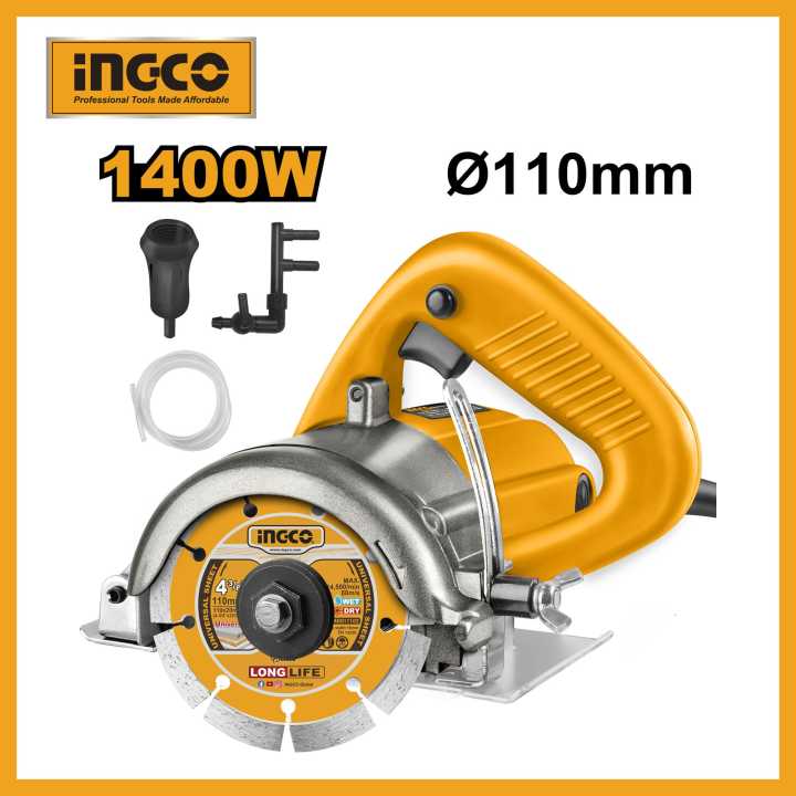 INGCO 1400W Marble Cutter With 1pcs Dry Diamond Disc MC14008 | Daraz.com.np
