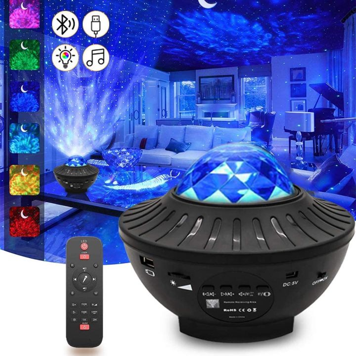 Galaxy Projector With Speaker LED Laser Starry Sky Star Night Light ...