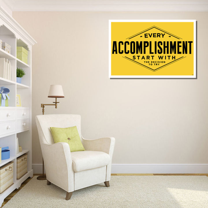 Self Adhesive Inspirational Motivational Quotes Vinyl Wall Decor Poster ...