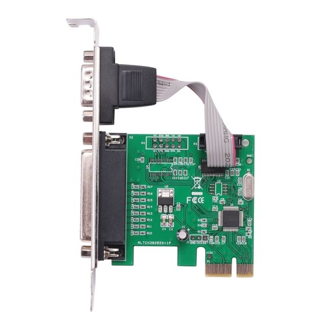 【New Innovation】Rs232 Rs-232 Serial Port Com Db25 Printer Parallel Port Lpt To Pci-E Pci Express ...