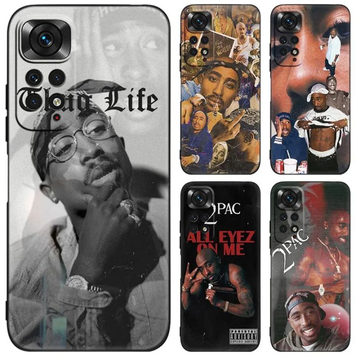 Hip Hop 2pac Singer Tupac Black Phone Case For Xiaomi Redmi Note 12 Pro ...