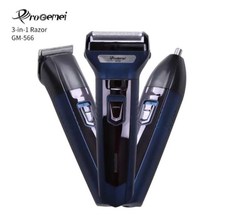 Nikai Pro Gemei Rechargeable 3 in 1 Trimmer Wet Dry Electric Razor Shaver | Daraz.com.np