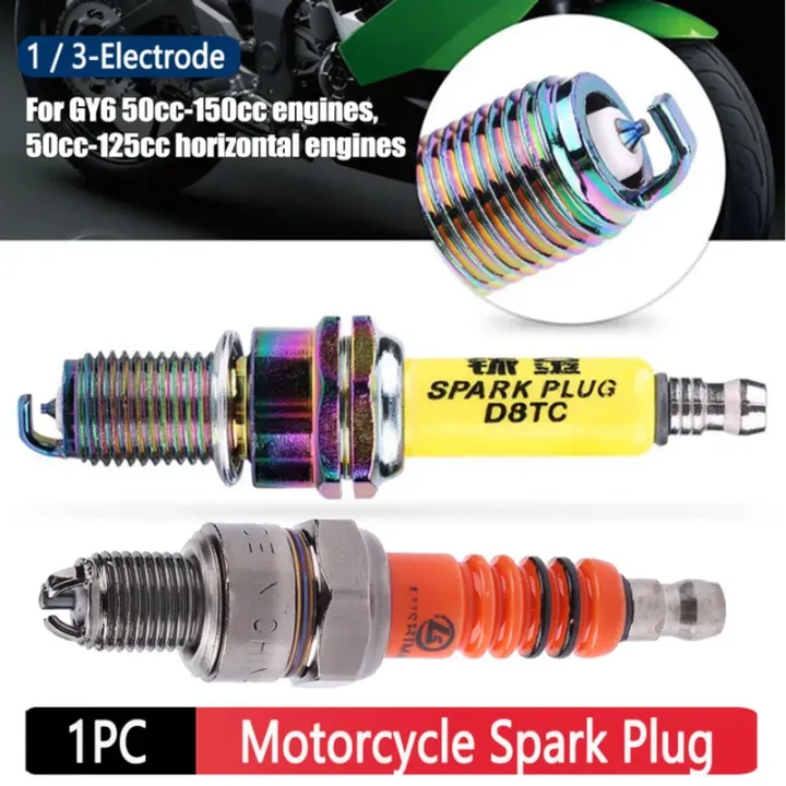 High Performance A7TC Spark Plug 1/3-Electrode Motorcycle Spark Plug ...