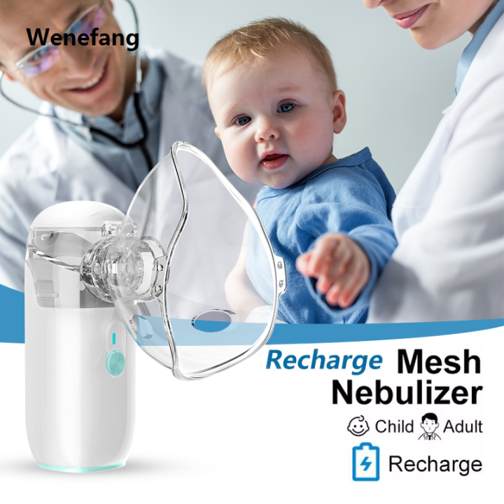 Wenefang AiQUE Silent 3.7μm Nebulizer Mini Portable Medical Ultrasound ...