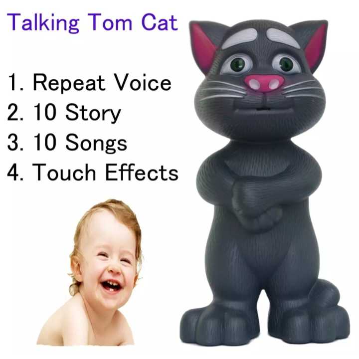 Talking Tom Cat Talk Back Toy For Kids Fun TOY Gifts For Children ...