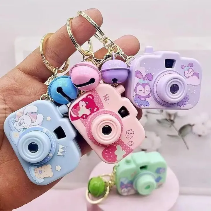 Cute Cartoon Projection Camera Keychain – Mini Toy Keyring with ...