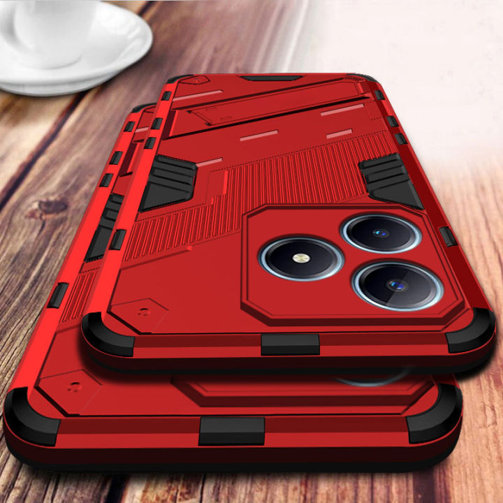 Vantime Case for Realme C63 / C61 4G Stand Shockproof Armor Lens ...