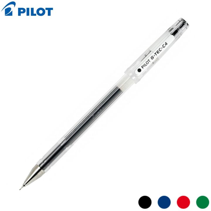 Pilot G TEC C4 Ultra Fine Point 0.4 Gel Ink Roller Ball Pen (6 Pcs Pack ...