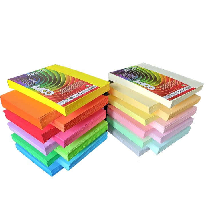 Brustro Fabriano Copy Tinta A4 Colouring Paper 80Gsm(pack of 30 papers ...