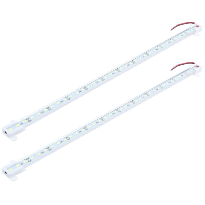 NAMUNY 2X 50CM 5630 36 LED Day White Aluminium Rigid Strip Bar Light ...