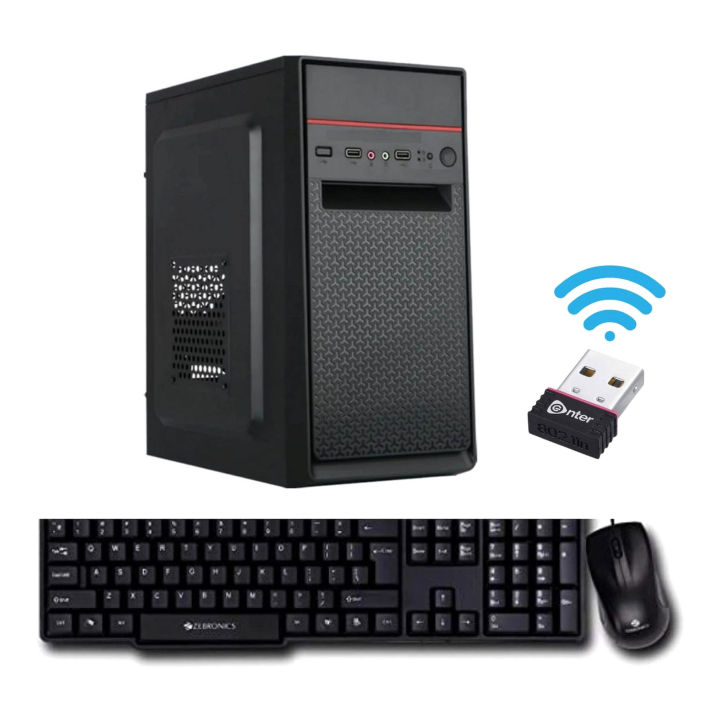 Computer Set with Core 2 Duo, 4GB DDR3 RAM, 128GB SSD, without Monitor ...