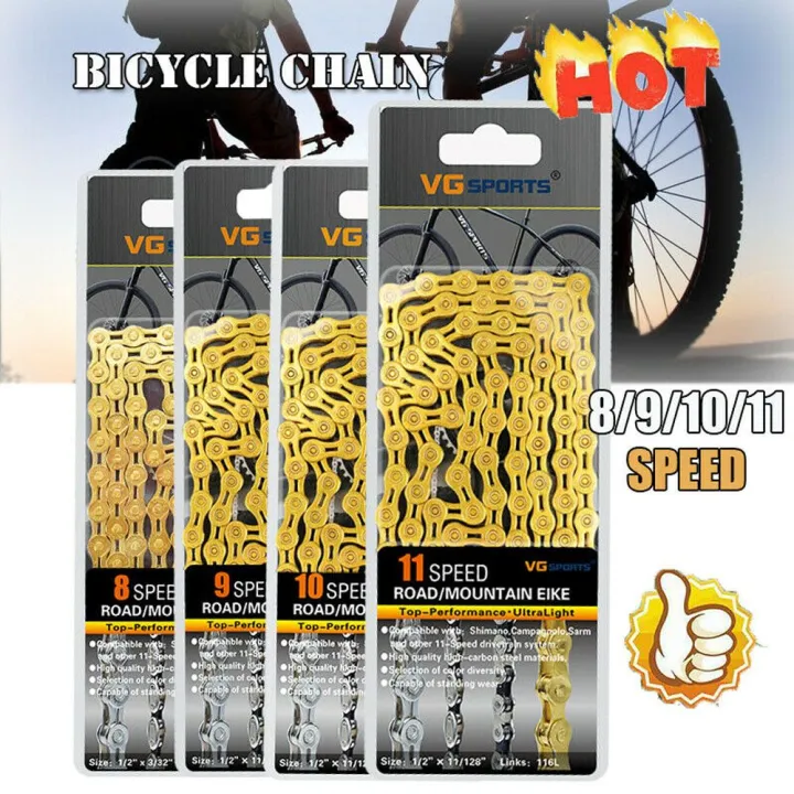 116 links High Quality Mountain Bike 8/9/10 11 speed Road Bike Half ...