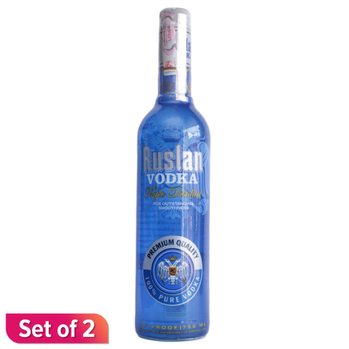 Ruslan Vodka Triple Distilled 750ml Set of 2 | Daraz.com.np