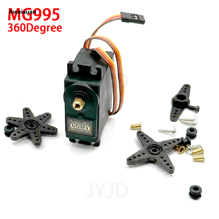 Aweisuan 180 360 MG995 Arduino Metal Gear 995 RC Car Servo Motor High ...