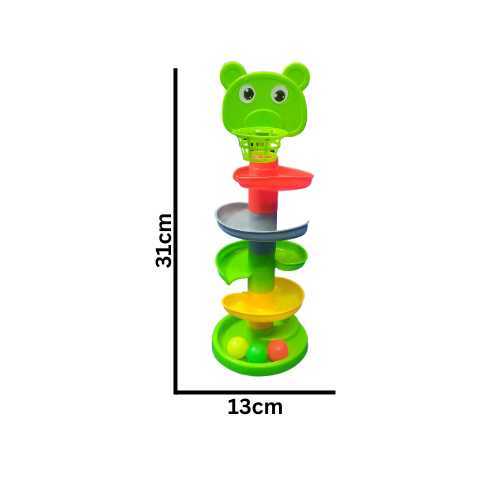 Small Ball Drop Roll Swirling Learning Tower Go Ball Ramp Stack ...