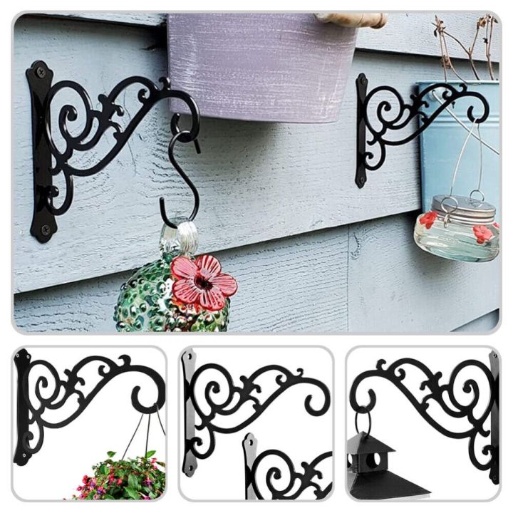 Hot Iron Decorative Hook White Black Plant Support Suspension Iron Hook ...