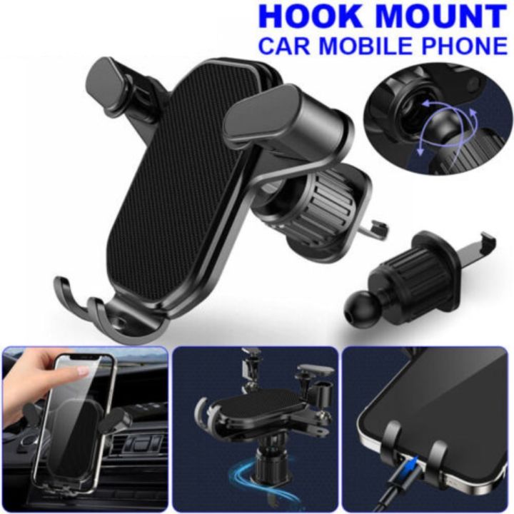 Support Bracket CellPhone Car Phone Holder Air Vent Mount Clip Gravity ...