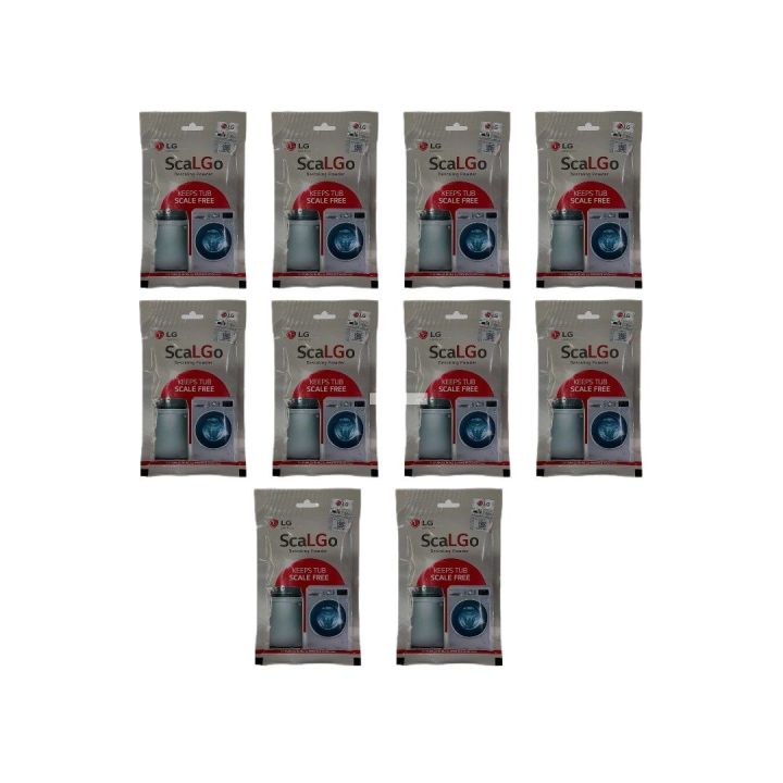 LG ScaLGo Descaling Powder for Washing Machines 100 g (PACK OF 10pcs ...