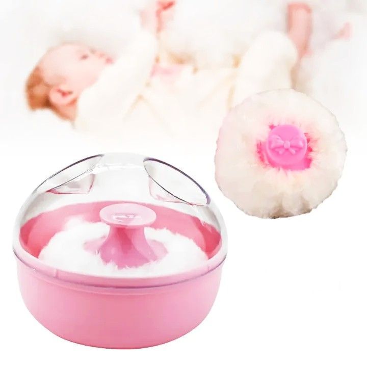 PureSoft™ Single Fluffy Body Powder Puff Container Box | Daraz.com.np