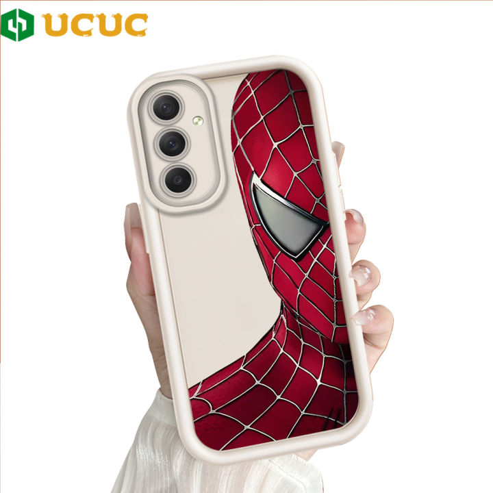 UCUC for Samsung M54 5G Back Cover Spider Superman Ladder Camera Soft ...