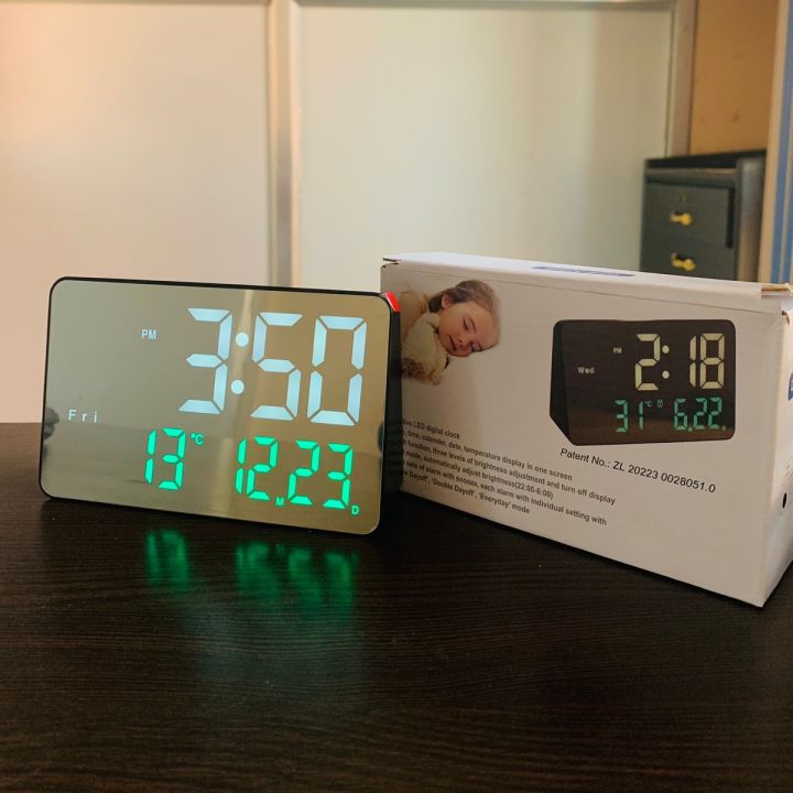 Mirror Digital Table Clock | Daraz.com.np