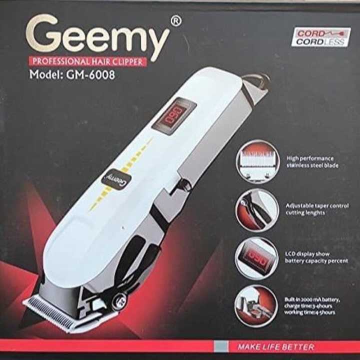 Geemy GM 6008 Professional Hair Clipper Rechargeable Hair Trimmer ...