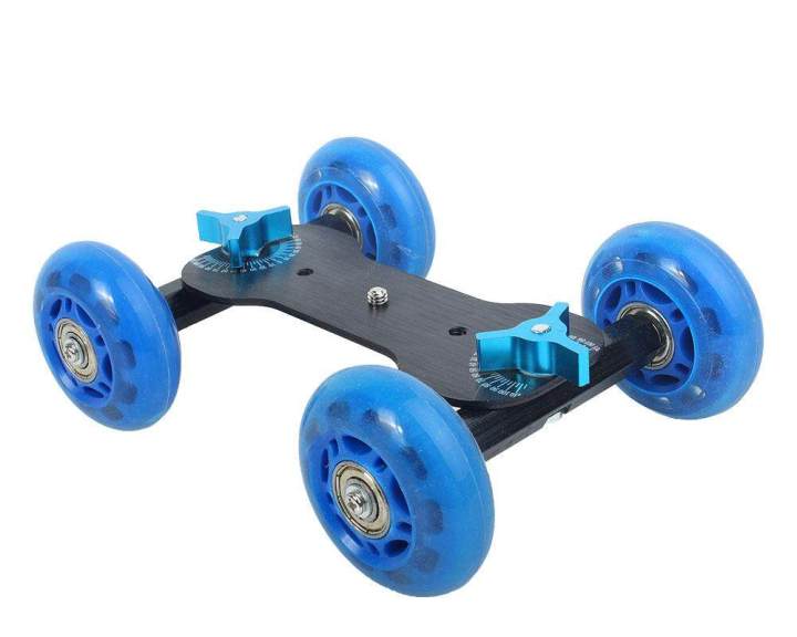 Mute Flex Skater Dolly Stabilizer Floor Table Top Slider Kit For DSLR ...