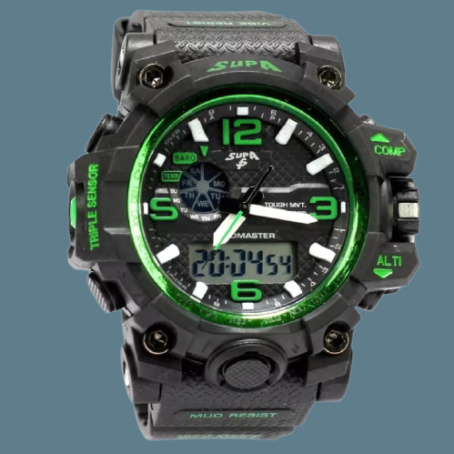 Supa Sport Double Time Watch For Men | Daraz.com.np