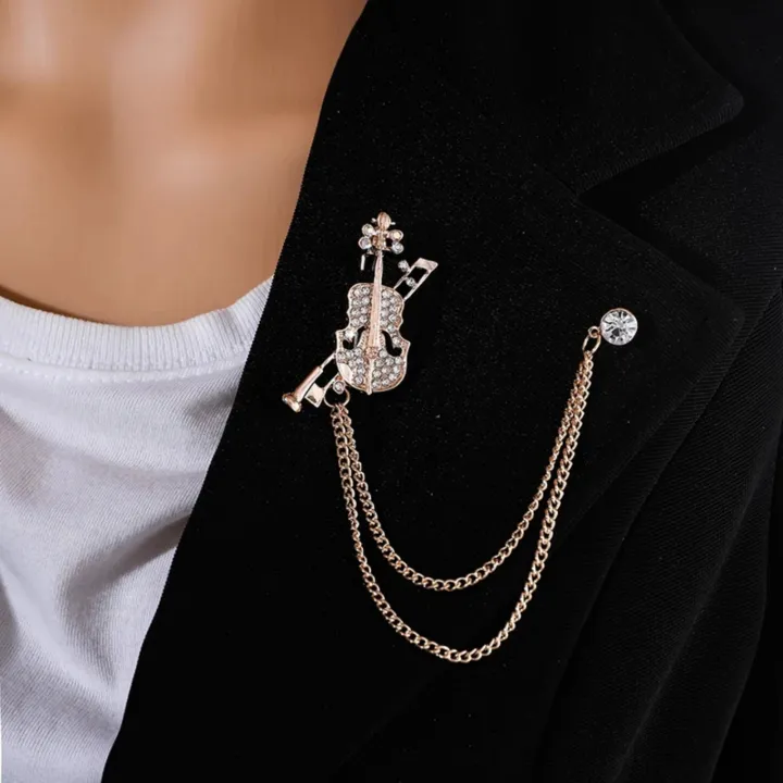 New Fashion Men's Guitar Musical Instrument Pin Accessories Set High ...