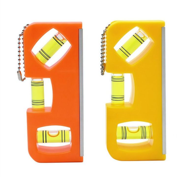 Portable Magnetic Mini Vertical Spirit Levels 4 IN with Keychain Pocket ...