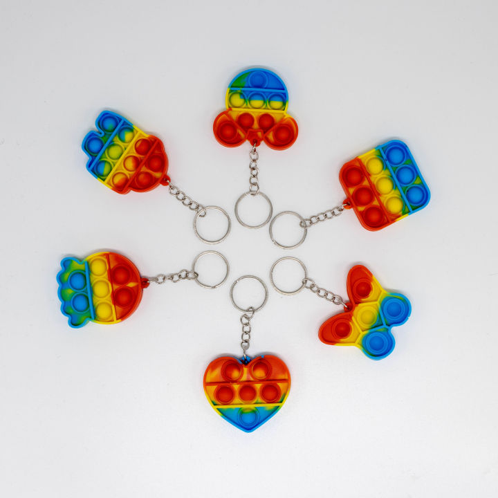 Mini Push Bubble Pop It Keychain Fidget Toy | Daraz.com.np