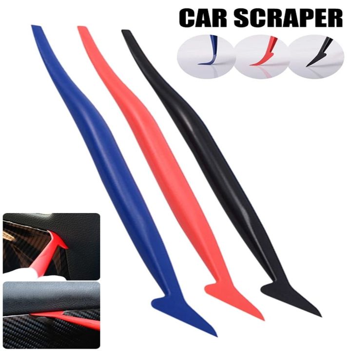 Car Vehicle Plastic Tint Clean Tool Carbon Fiber Sticker for Seam Stuffing Vinyl Applicator ...