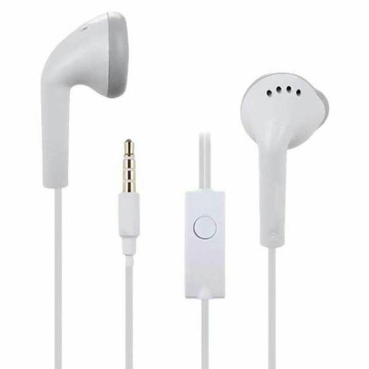 White 3.5 Mm Hands Free Earphone With Mic & Universal Remote | Daraz.com.np